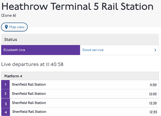 Crossrail: 4tph to Terminal 5?